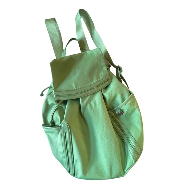 Tumi | Bags | Tumi Vista Collection Nylon Leather Trim Green Backpack ...